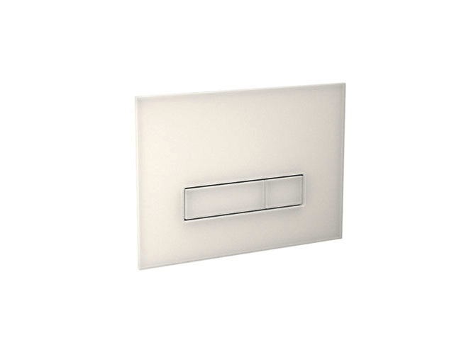 WC-Betätigungsplatte MEPA Orbit 2-M Glaslaminat Bianco matt