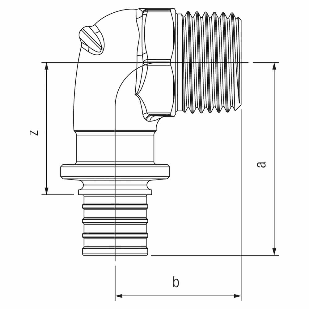REHAU Winkelübergang RAUTITAN RX+ 32 - R 1